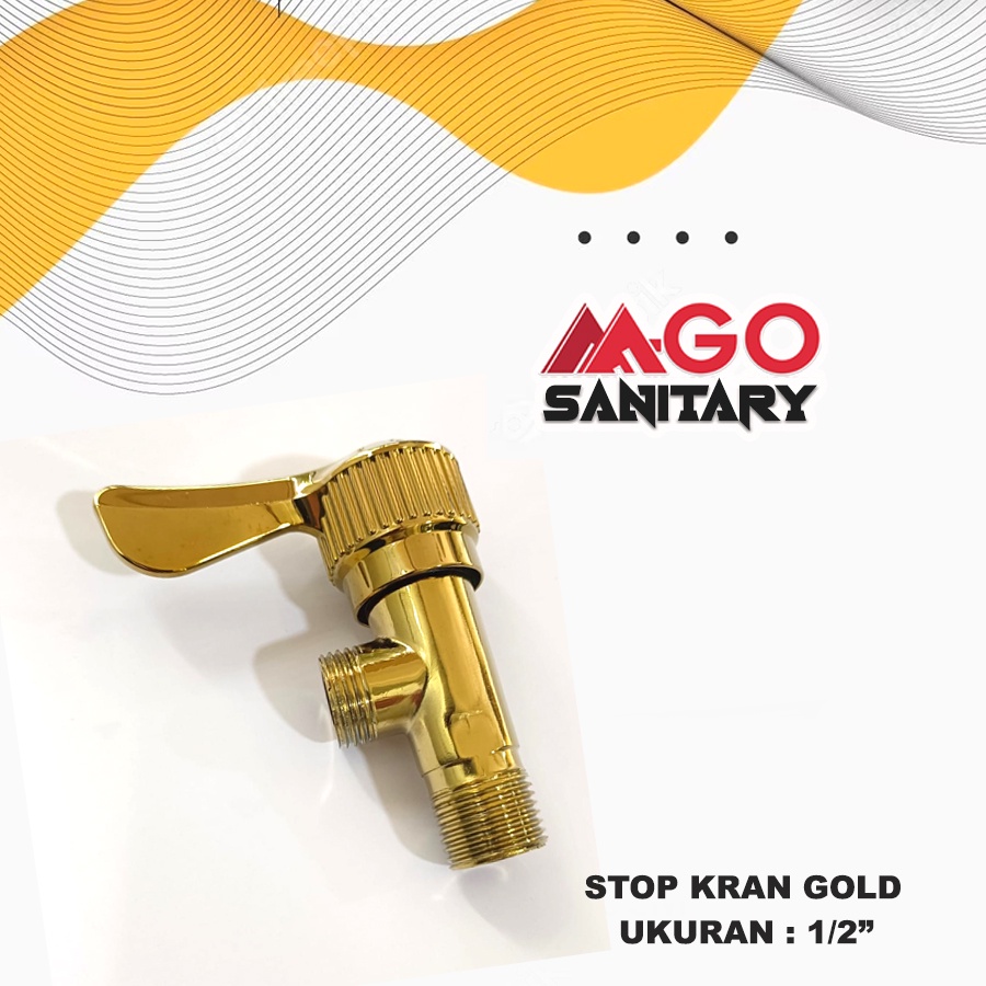 Jual STOP KRAN GOLD/STOP KRAN SHOWER 1/2" | Shopee Indonesia