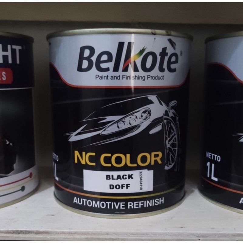 Jual Cat NC Belkote Black Doff 1kg | Shopee Indonesia