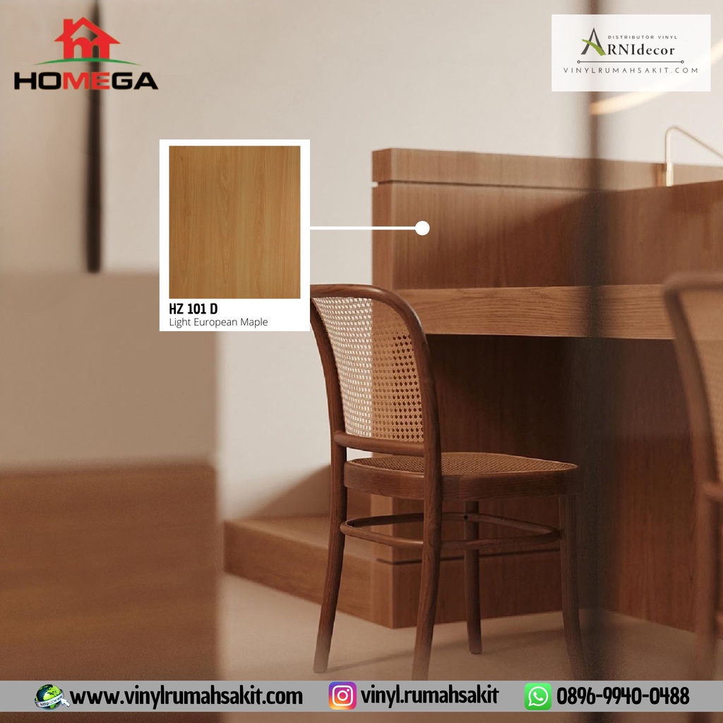 Jual HPL Homega HZ 101 D Light European Maple Woodgrain Series [NO ...