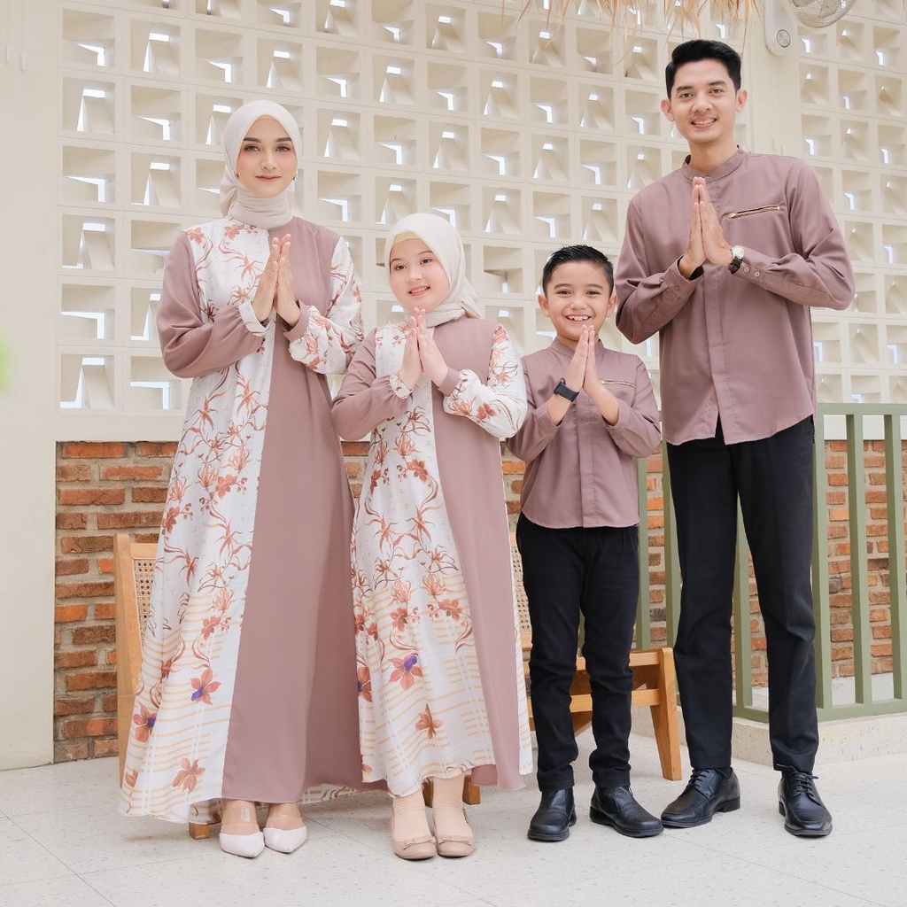 Jual Atheera - Sarimbit Keluarga Seulanga Series Mauve | Couple Gamis ...