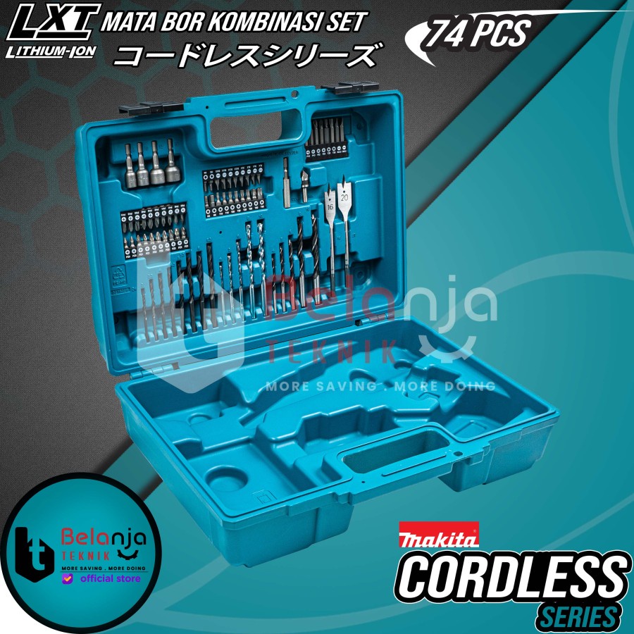 Jual Makita Mata Bor Obeng Kombinasi Set 74 Pcs Drill Bit & Screw 74 ...