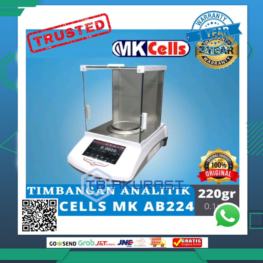 Jual Timbangan Analitical MK-AB224 Laboratorium Emas 220gr x 00001gr New Original Garansi ...