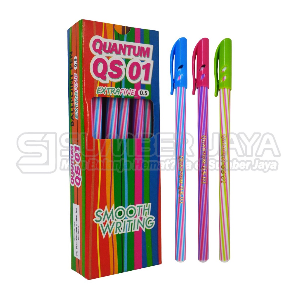 Jual Ballpoint Black Quantum QS-01 warna-warni 1pcs | Shopee Indonesia