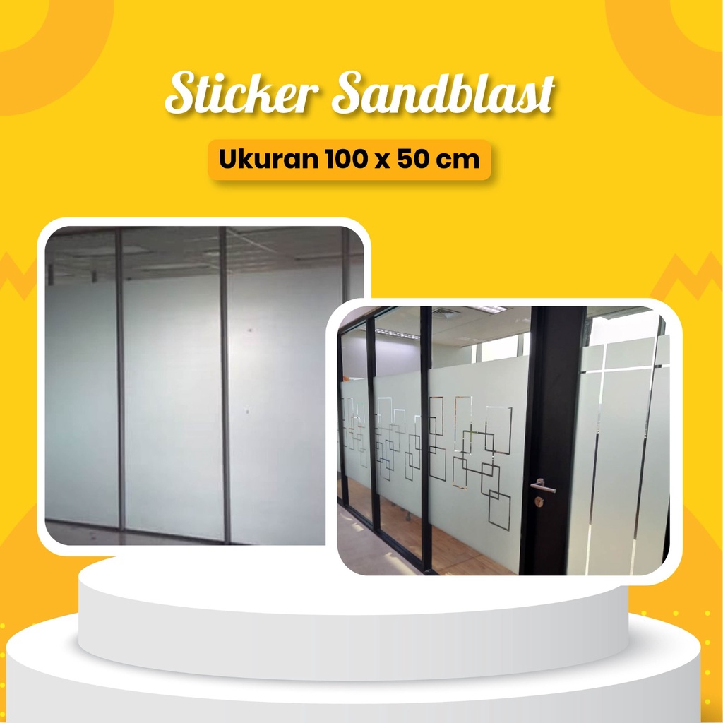Jual stiker sandblast / stiker kaca bening / print sanblas / stiker ...