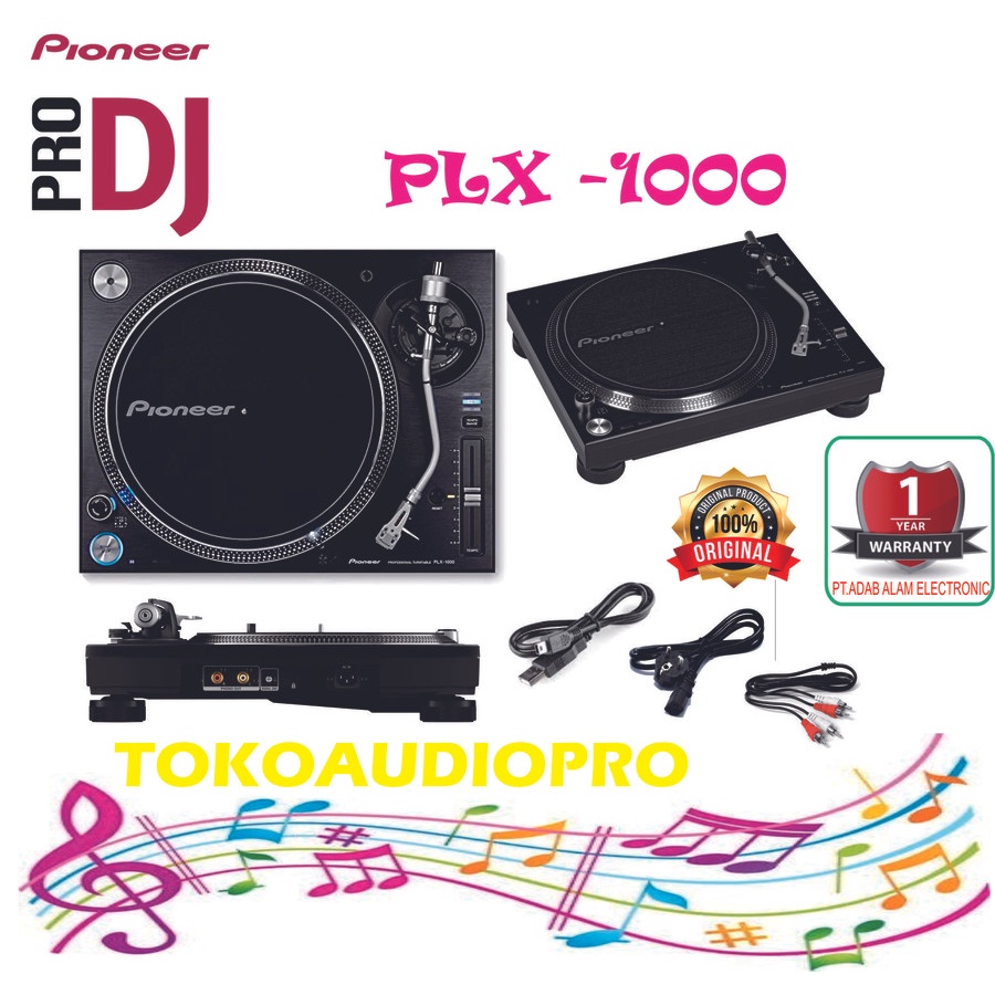 Jual Pioneer DJ PLX1000 Professional Turntable Piringan Hitam Vinyl ...