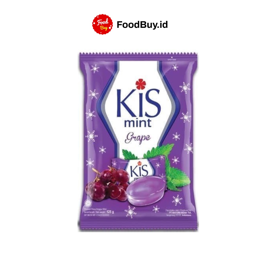 Jual Permen Kis Mint Grape / Permen Anggur 125 gr (1 pack) | Shopee Indonesia