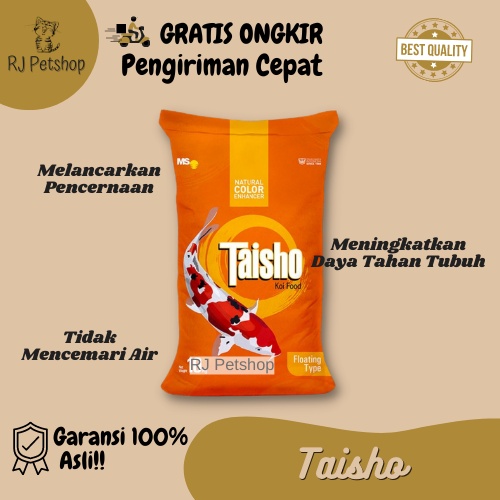 Jual TAISHO TAISO RED MERAH REPACK PELET PAKAN MAKANAN IKAN KOI APUNG ...