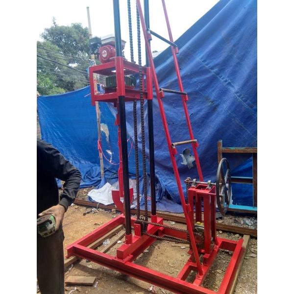Jual Mesin bor tanah type power rig menara bulat Double Gearbox - mesin ...