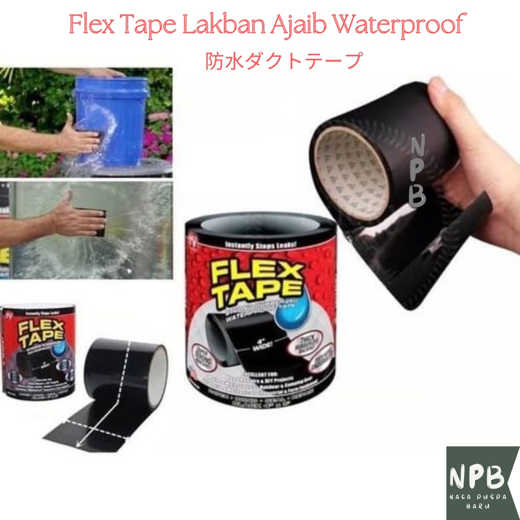 Jual Flex Tape Lakban Anti Bocor Anti Air - Lakban Tape Pipa Isolasi Waterproof - Lakban Anti ...
