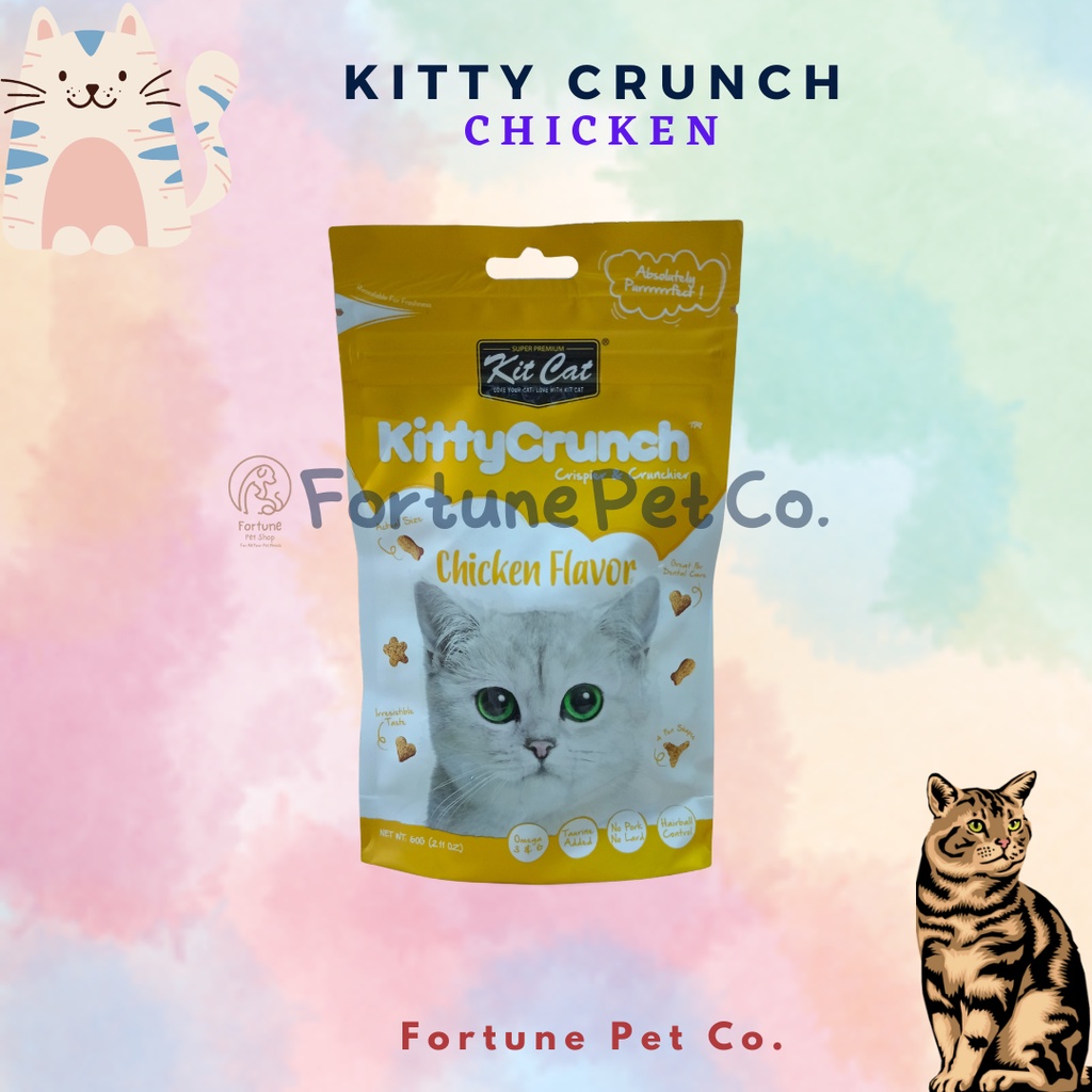 Jual Kit Cat Kitty Crunch 60 gr Chicken - Snack Kucing Camilan Kucing ...