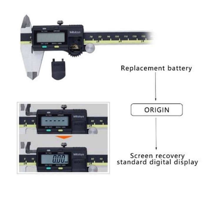 Jual Sigmat Mitutoyo Digital Mitutoyo CNC Caliper Absolute - 150 mm | Shopee Indonesia
