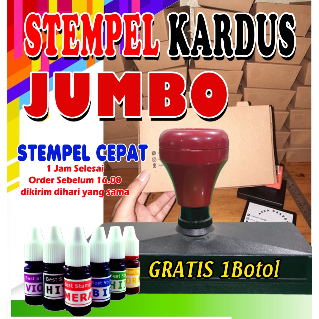 Jual Stempel Custom / Stempel Jumbo / Stempel Kardus / Stempel Besar ...