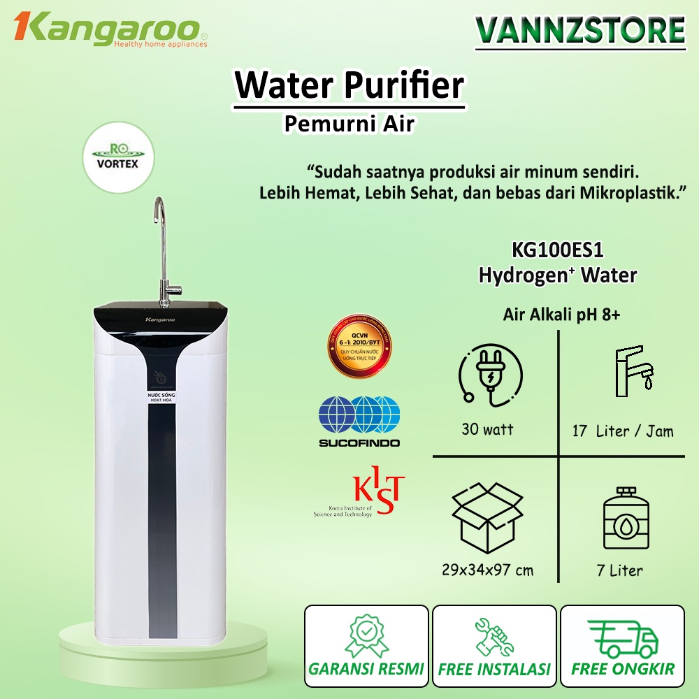 Jual Kangaroo RO Water Purifier Hydrogen KG100ES1 (Pemurni Air ...