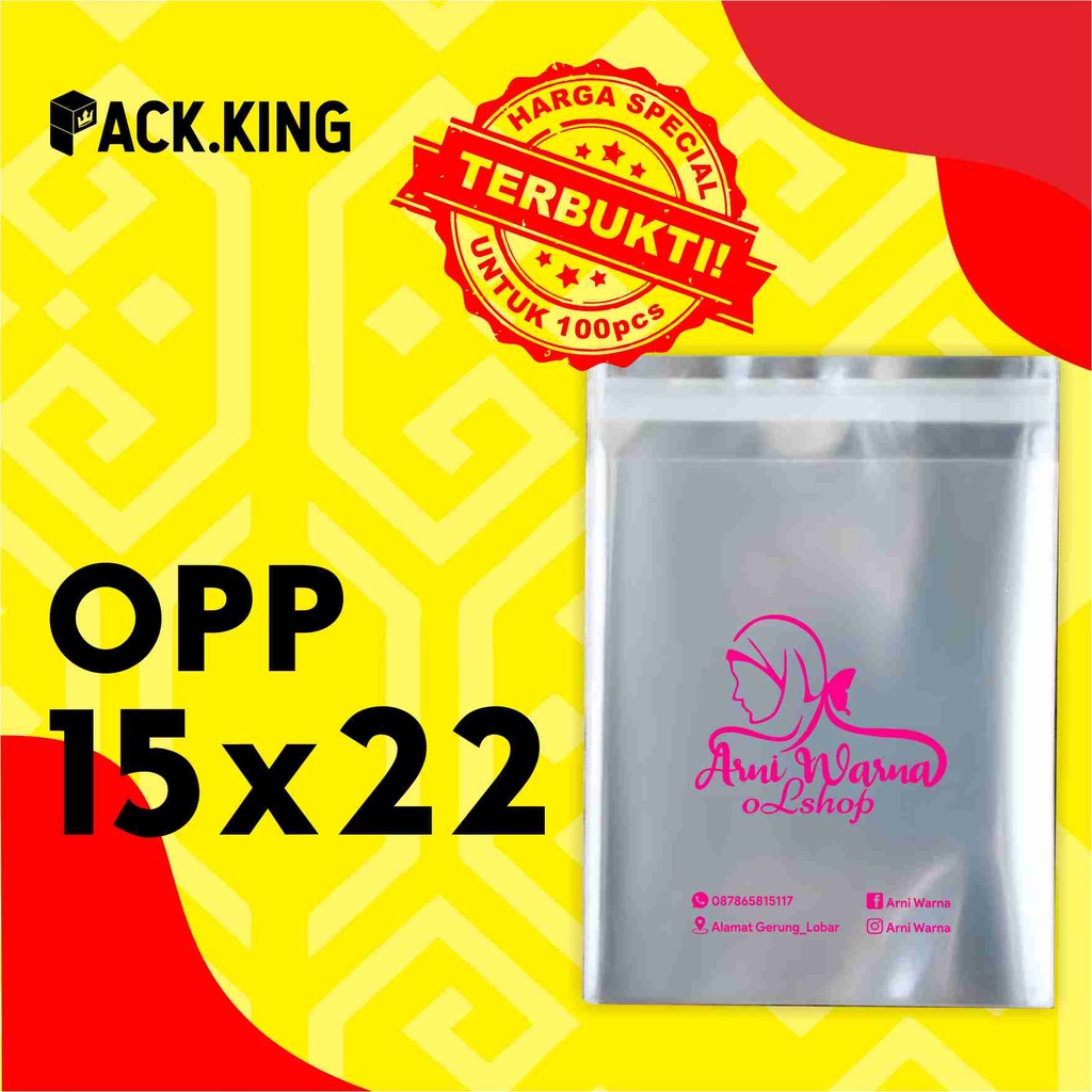 Jual Plastik Sablon Custom Snack Opp Roti Murah Free Desain Ukuran ...