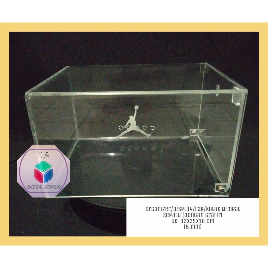 Jual Akrilik Kotak / Rak / Display / Organizer Penyimpanan Sepatu ...