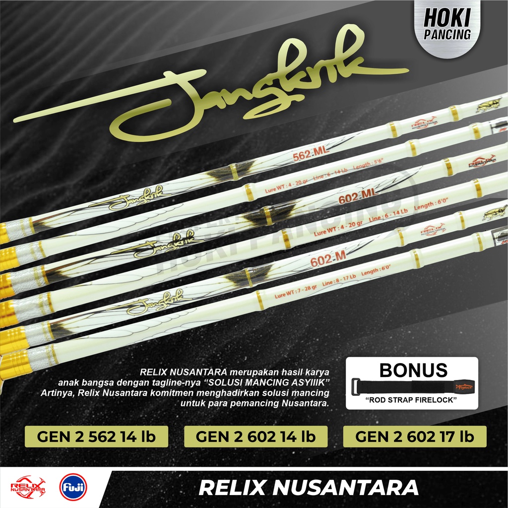 Jual RELIX NUSANTARA JANGKRIK Joran Pancing / ROD GEN 2 562 602 14 17 ...