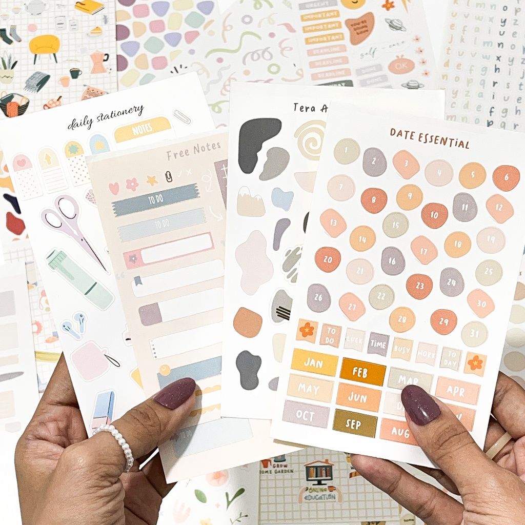 Jual Sticker Sheet A6 jurnaling DIY | Shopee Indonesia