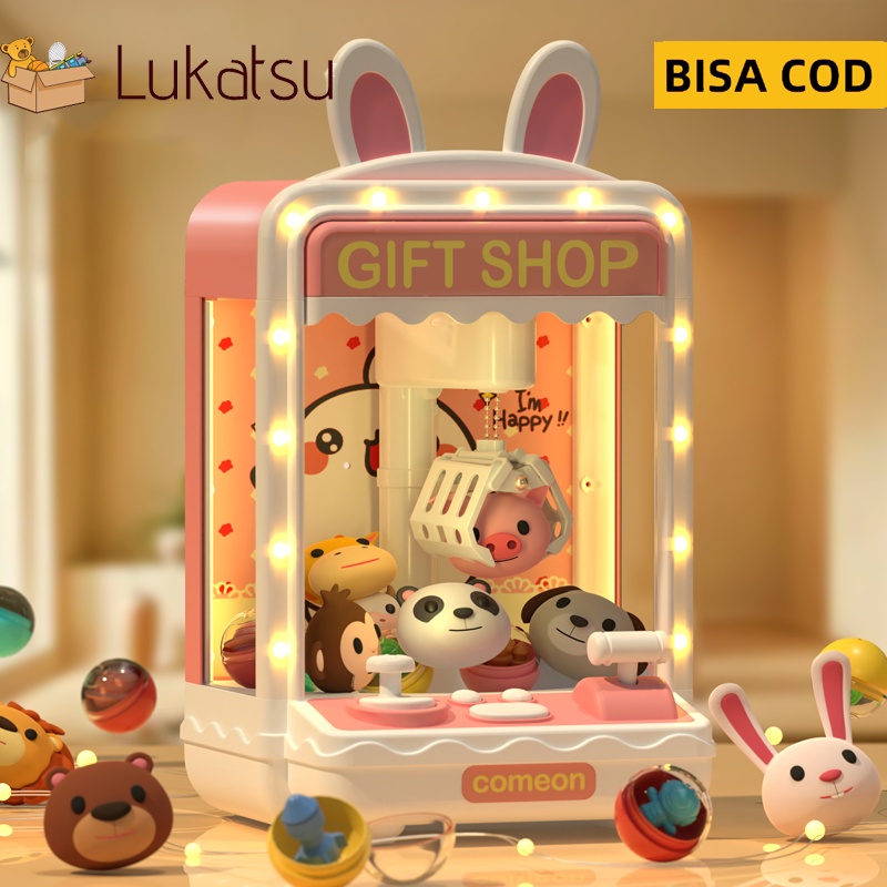 Jual Mainan Mesin Capit Anak Mesin Capit Mini + Boneka dengan Musik dan ...
