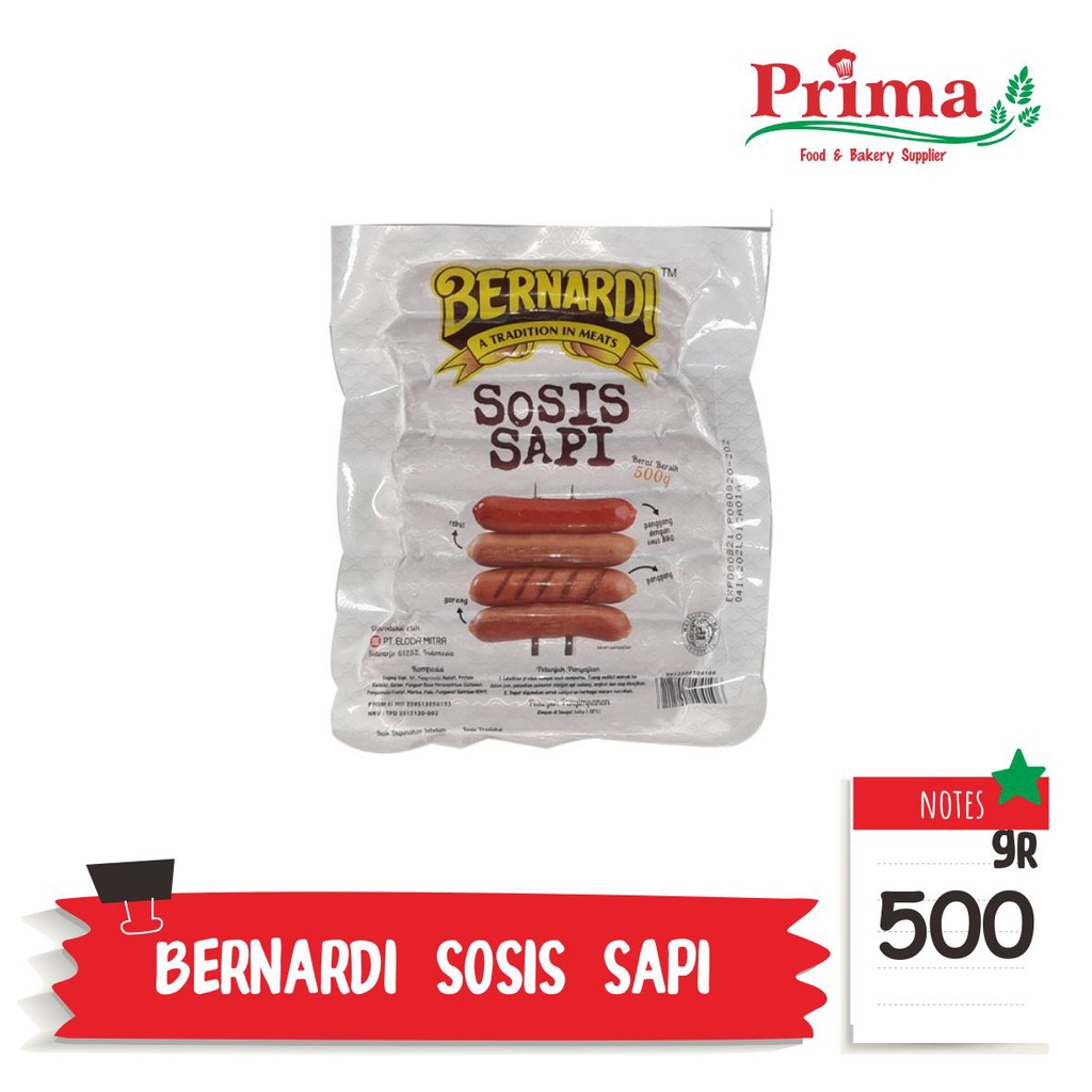 Jual Sosis sapi - bernardi 500gr | Shopee Indonesia