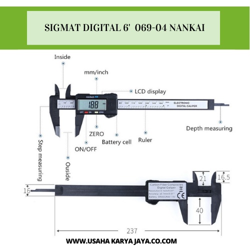 Jual Sigmat Digital 6 inch 069-04 Nankai Original Terbaru Sketmat ... Jual Sigmat Digital 6 inch 069-04 Nankai Original Terbaru Sketmat ...