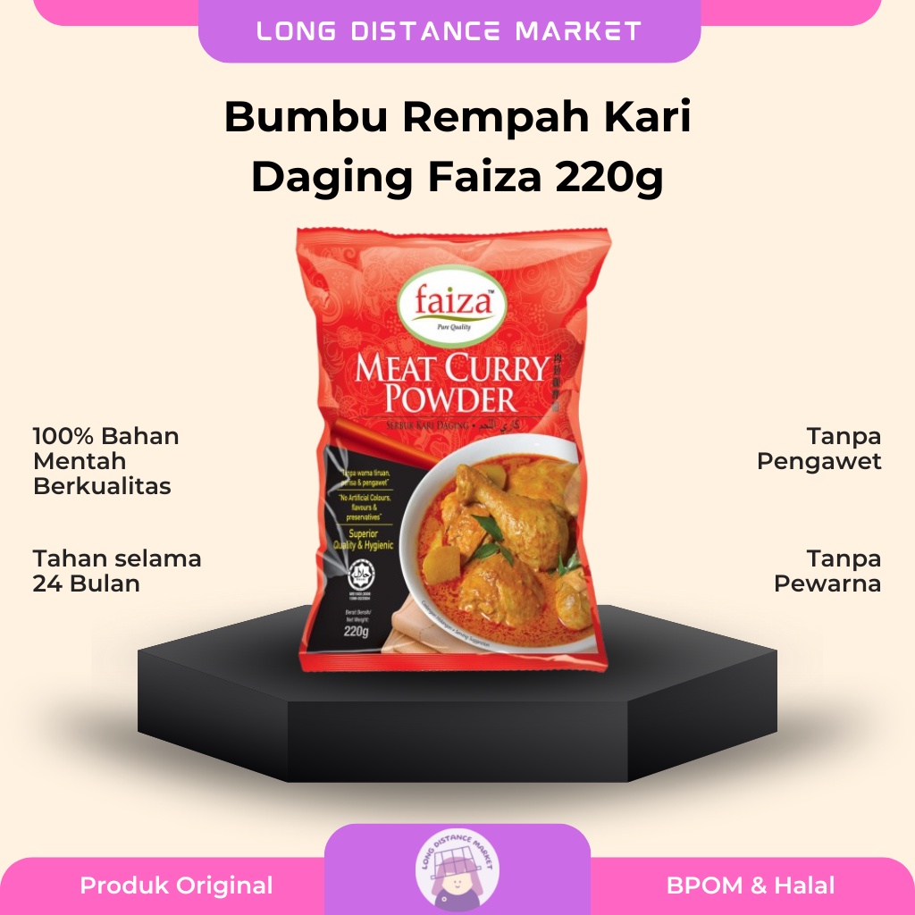 Jual Bumbu Kari Ayam dan Daging Faiza / Meat Curry Powder Malaysia ...