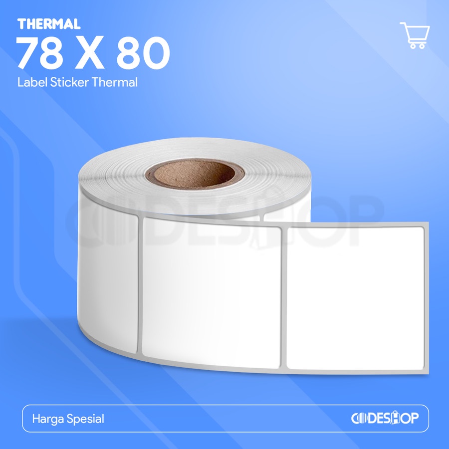 Jual LABEL BARCODE XPrinter XP-360B Uk 78 X 80 (1 LINE) THERMAL 78X80 ...