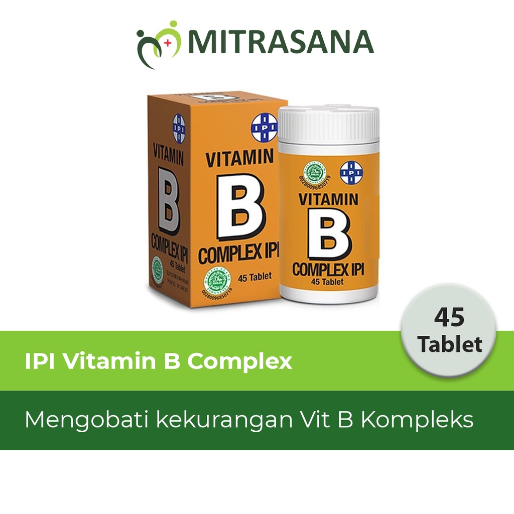 Jual IPI VITAMIN B COMPLEX 45 TAB/BTL | Shopee Indonesia