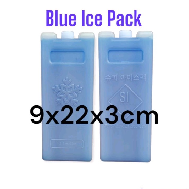 Jual ice pack bata ice gel blue SUPER ukuran 9x22cm murah berkualitas ...