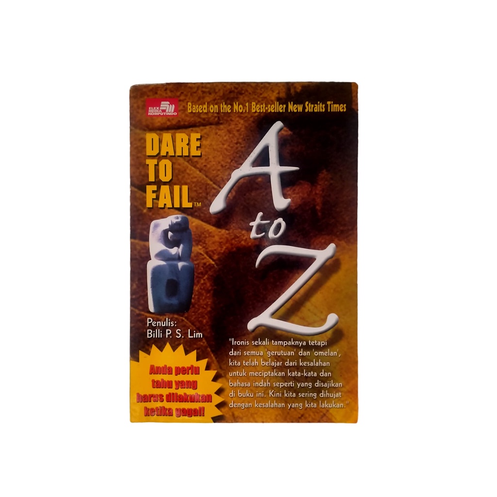 Jual DARE TO FAIL A TO Z ANDA PERLU TAHU YANG HARUS DILAKUKAN KETIKA ...