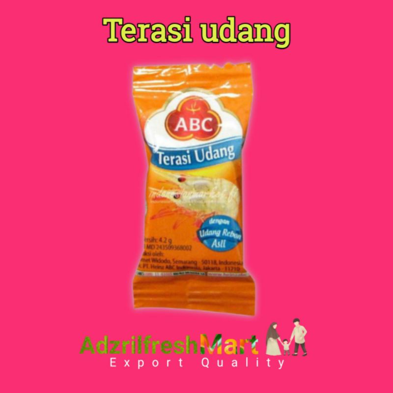Jual TERASI UDANG ABC ASLI TERASI ORIGINAL 4PCS | Shopee Indonesia