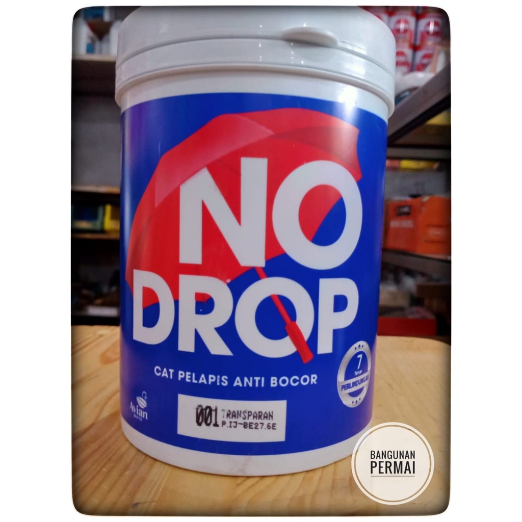 Jual NO DROP WATERPROOFING CAT PELAPIS ANTI BOCOR 1KG/CAT ANTI BOCOR/CAT DINDING TEMBOK ANTI ...