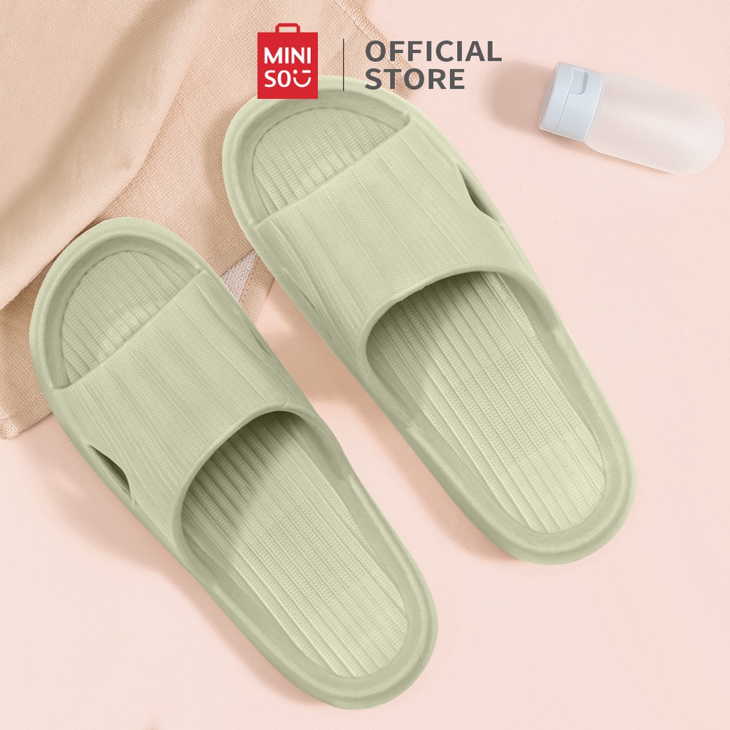 Jual MINISO Sandal Pria Sandal Wanita Sendal Bath Slippers Sandal Kamar ...