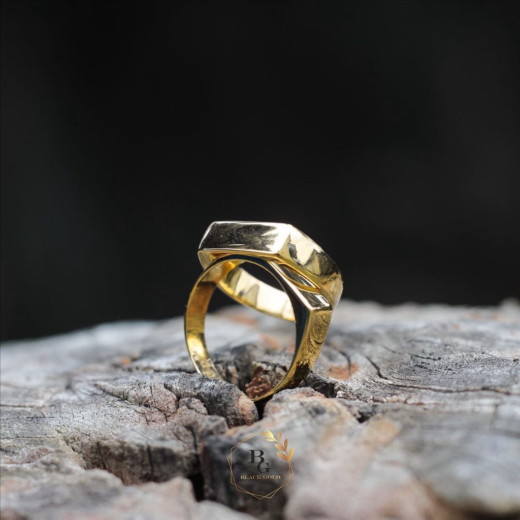 Jual Cincin Rustic Perak/SIlver Finishing Gold Wedding Ring Rustic Ring ...