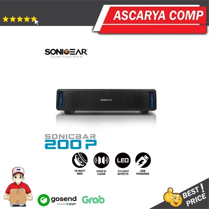 Jual SonicGear 200P Powerful SoundBar Sonicbar with Brilliant Light ...