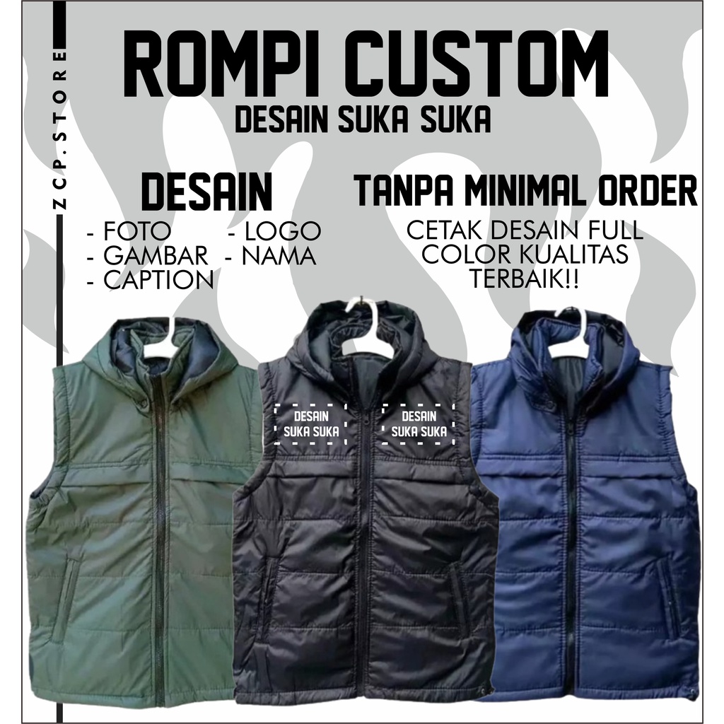 Jual ROMPI CUSTOM | JAKET ROMPI CUSTOM | ROMPI CUSTOM PARTAI | ROMPI ...