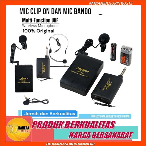 Jual Mic Clip On Wireless Mic Imam Masjid/Ceramah/Presentasi Original ...