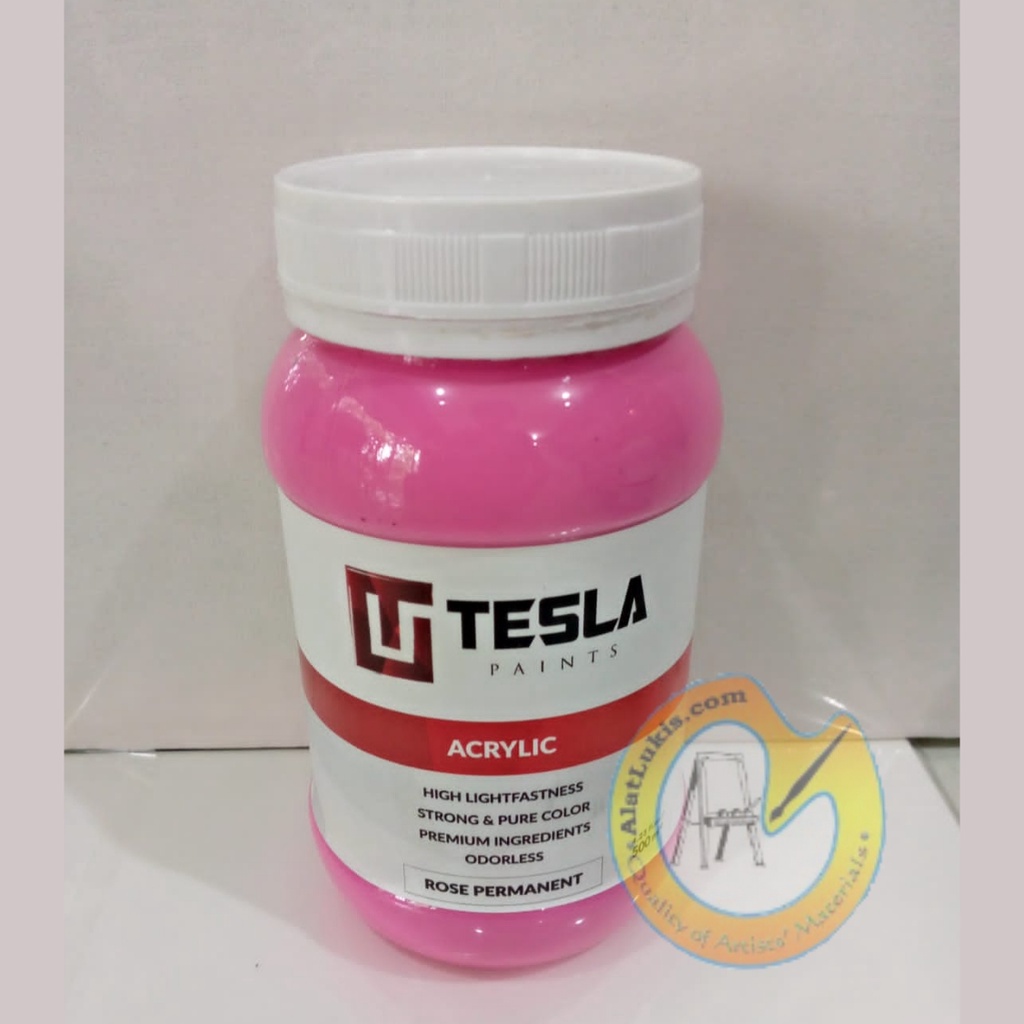 Jual Cat Acrylic Tesla Paint 500 Ml - Varian Warna Pastel - Cat Tesla ...