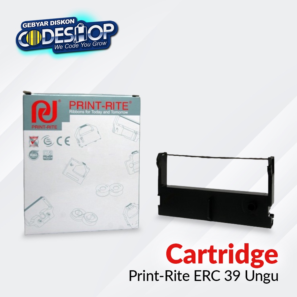 Jual Print-Rite ERC-39 Purple Ribbon Cartridge Pita Printer Dot Matrix ...