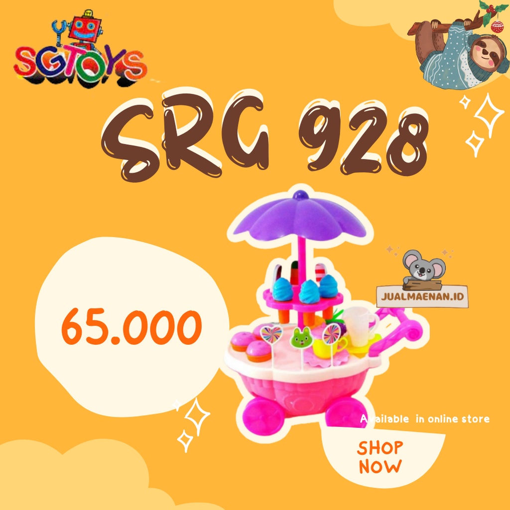 Jual SG TOYS SRG 928 Mainan Anak Gerobak es krim SI RAJA GULA / Ice Cream Cart / Troli eskrim ...