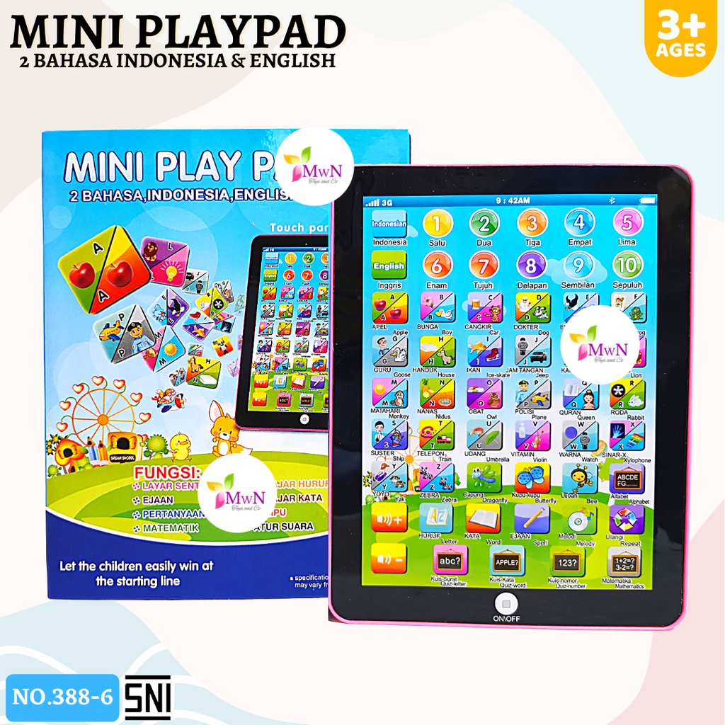 Jual MwN Mini Playpad 2 Bahasa Englis Indonesia No.388-6 | Shopee Indonesia