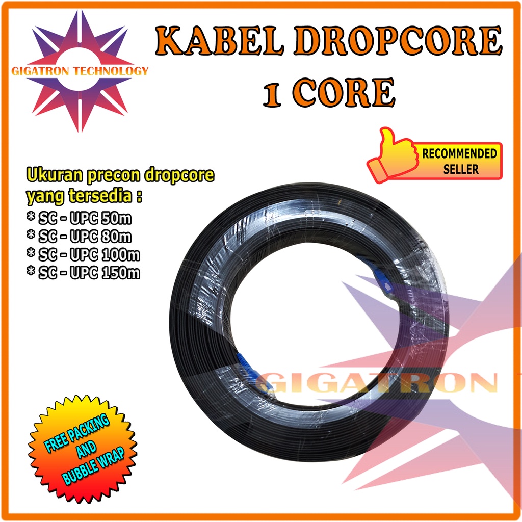 Jual Kabel Fiber Optik 100m Kabel FTTH Dropcore Precon Fiber Optik ...