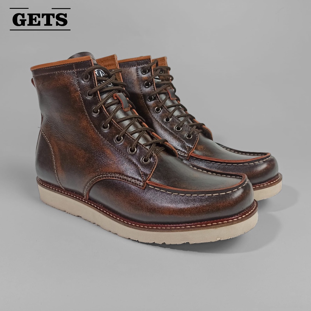 Jual Sepatu Boots Kulit Pria Sepatu Boots Fashion Casual Cowok Model ...