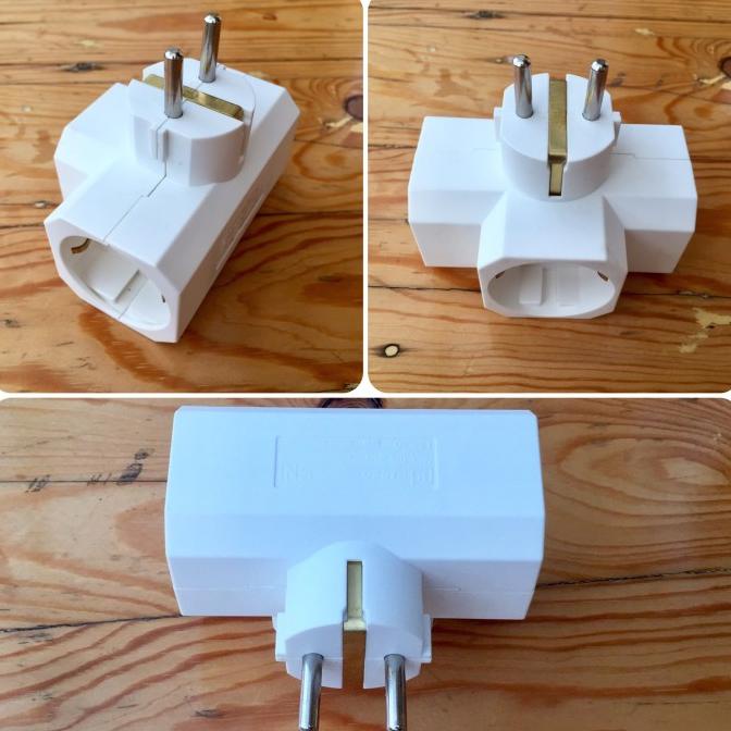 Jual Terlaris!! Broco T Tee Steker Arde Cabang 3 Stop Kontak Listrik ...