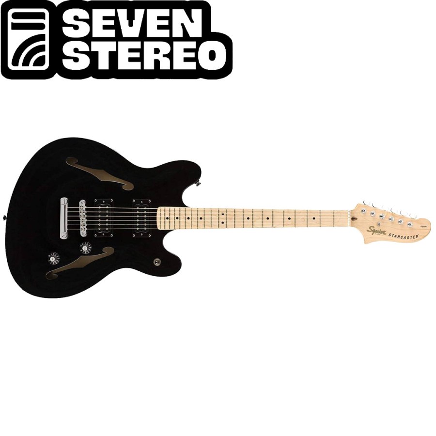 Jual Squier Affinity Series Starcaster Electric Guitar Maple FB Black ...