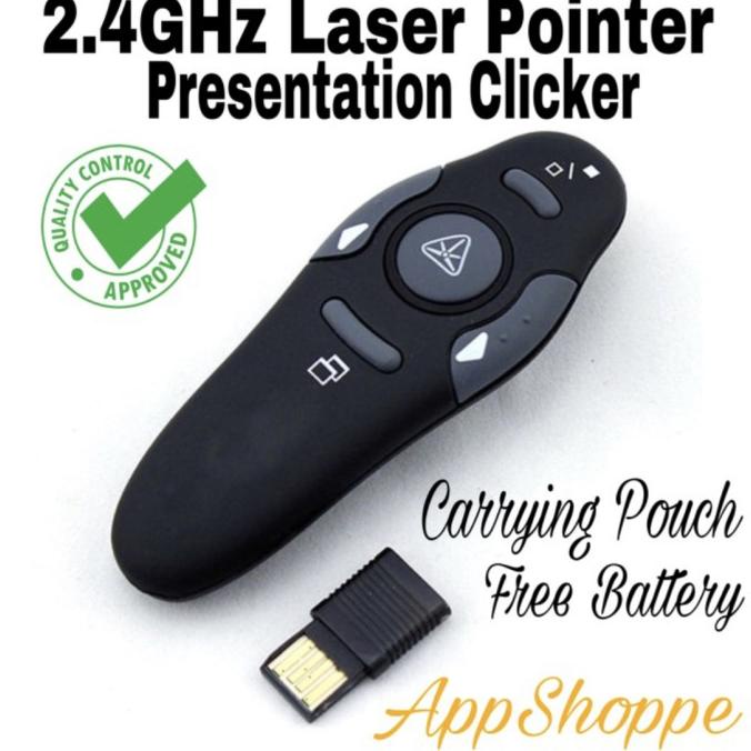 Jual Laser Pointer 2.4Ghz Wireless Presenter Cursor Control Package ...