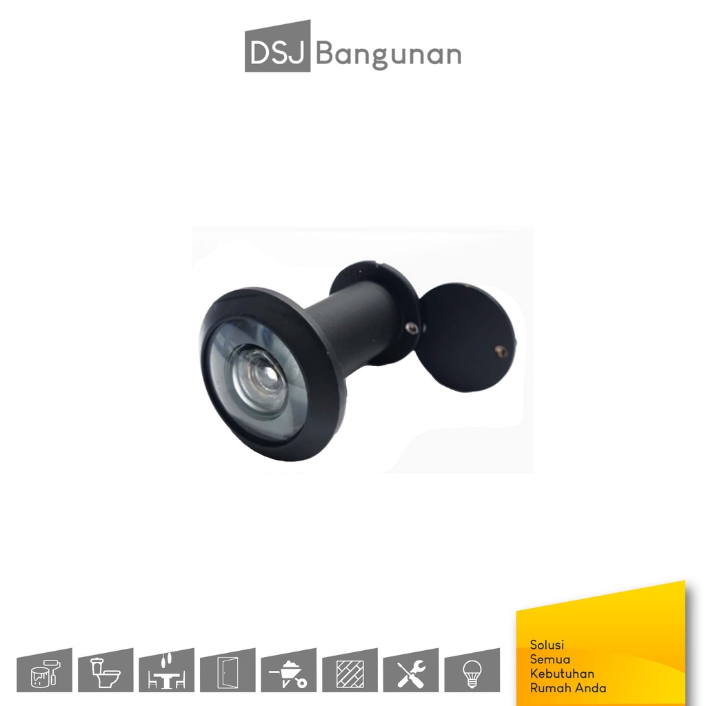 Jual Dekkson Door View DV 200 Matt Black / Lubang Intip Pintu | Shopee Indonesia