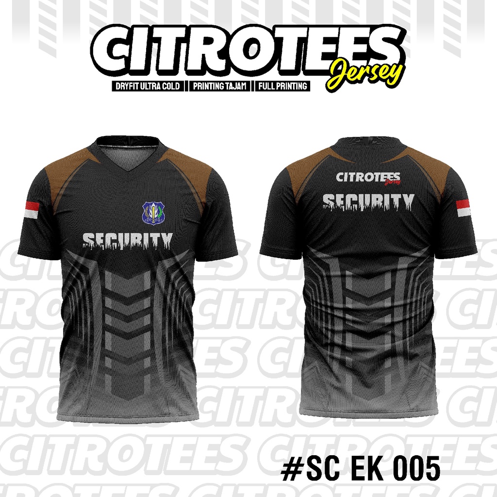 Jual Kaos Jersey Security Terbaru Kaos Security/Satpam Dryfit CITROTES ...