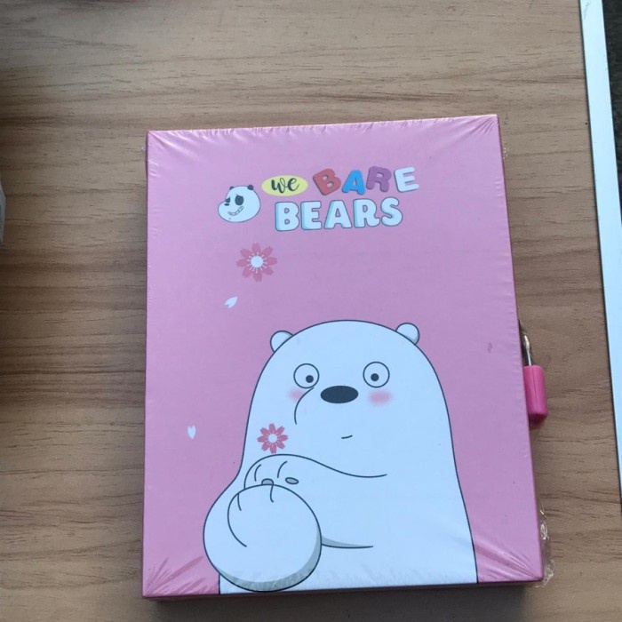 Jual Terlaris Buku Diary Ada Gembok Gambar We Bare Bear Jurnal Rahasia ...