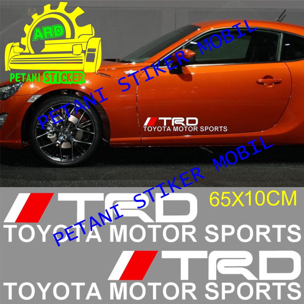 Jual STIKER STICKER MOBIL TRD TOYOTA BODY MOBIL CUTTING STIKER | Shopee ...