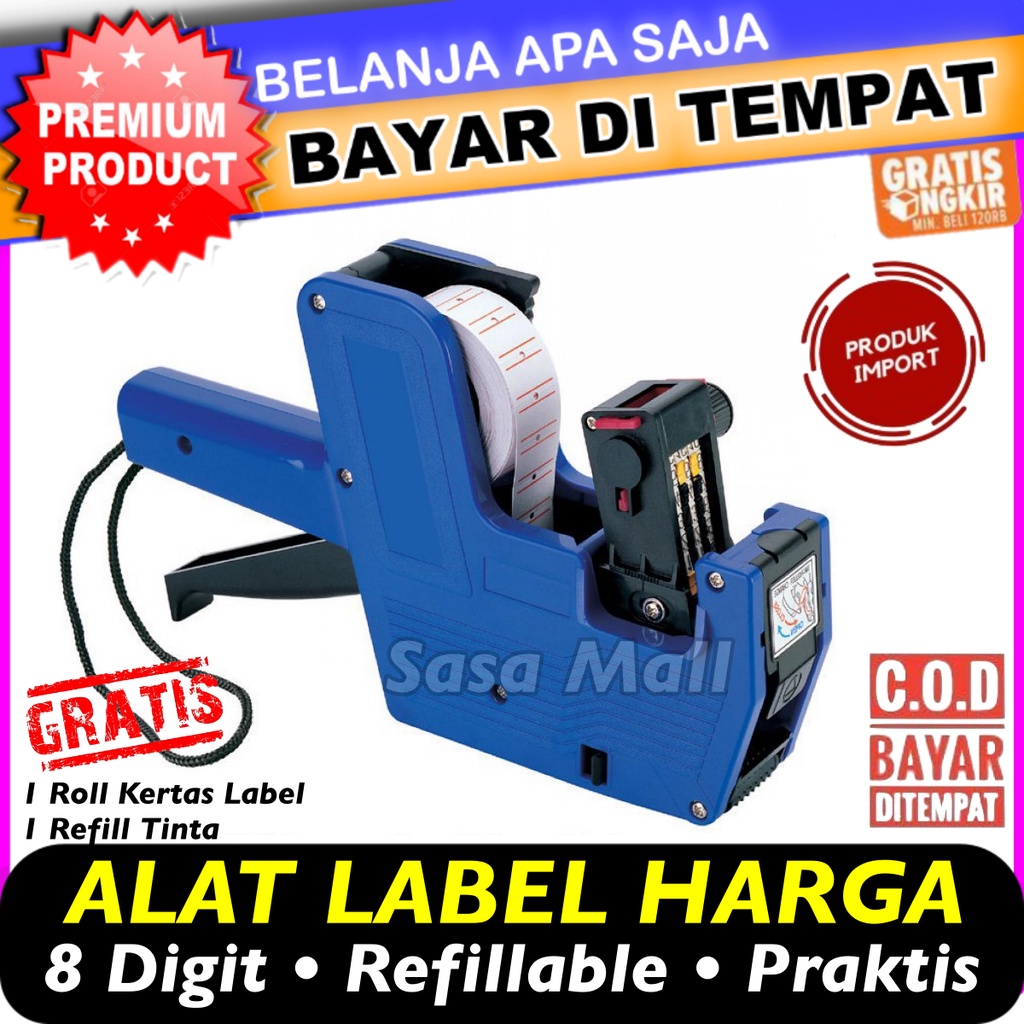 Jual Alat Label Harga Tempel Otomatis 8 Digit Price Labeller Gun ...